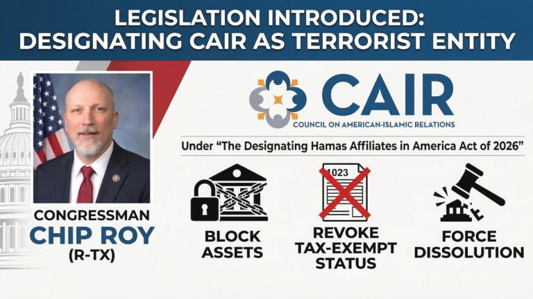 Congressman Chip Roy Introduces Bill to Designate CAIR as Terrorist ...